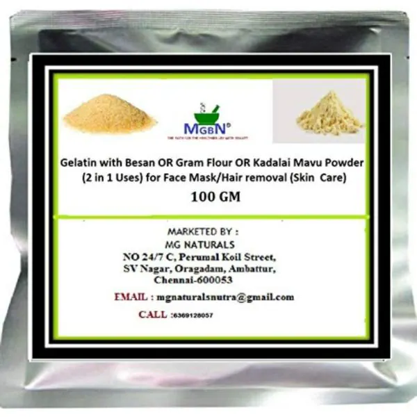 MGBN Gelatin With Besan Or Gram Flour Or Kadalai Mavu Powders Mix 2 In ...