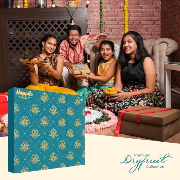 Happilo Dry Fruit Celebrations Gift Box Pluto 840g - JioMart