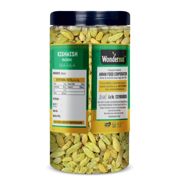 Wondernut 100% fresh and Natural Raisins Green 500gm - JioMart