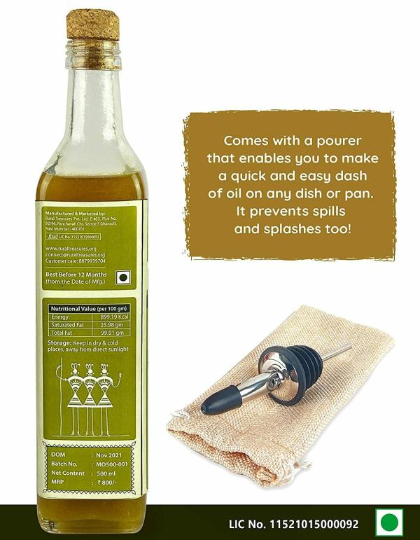 Mahua Oil Edible | Pure Cold Pressed Mahuwa (Madhuca) Cooking Oil - 500 ...