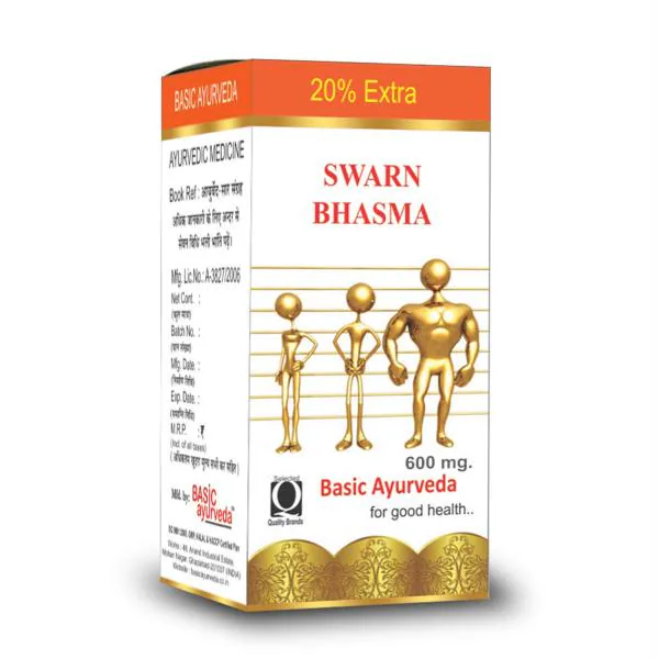 Basic Ayurveda Swarna Bhasma 600 Mg - JioMart