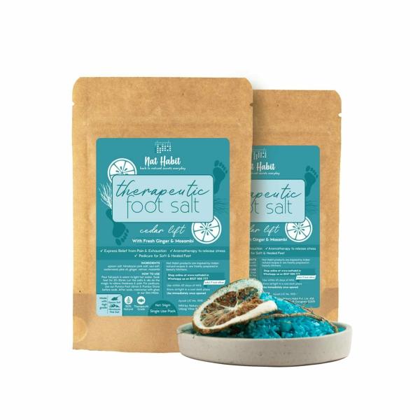 Nat Habit Fresh Cedar Lift Foot Salt | Softens Feet & Ankles | Relieves ...
