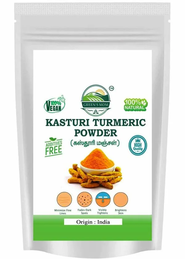 GREEN'S MOM Natural Pure KASTURI HALDI POWDER for face beauty 250g ...