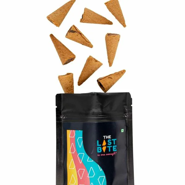 THE LAST BITE Premium Waffle Cone Filled With Milk Chocolate - (90 Gm, Pack Of 2) - JioMart
