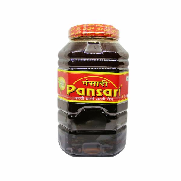 Pansari Kachi Ghani Mustard Oil 5L Jar | Pure Sarso Cooking Oil | Good ...