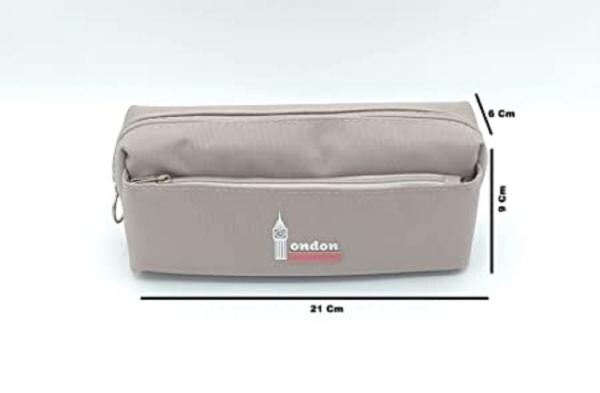 GOLD LEAF Double Layer Zipper Pouch,Large Capacity Stationary Organizer ...