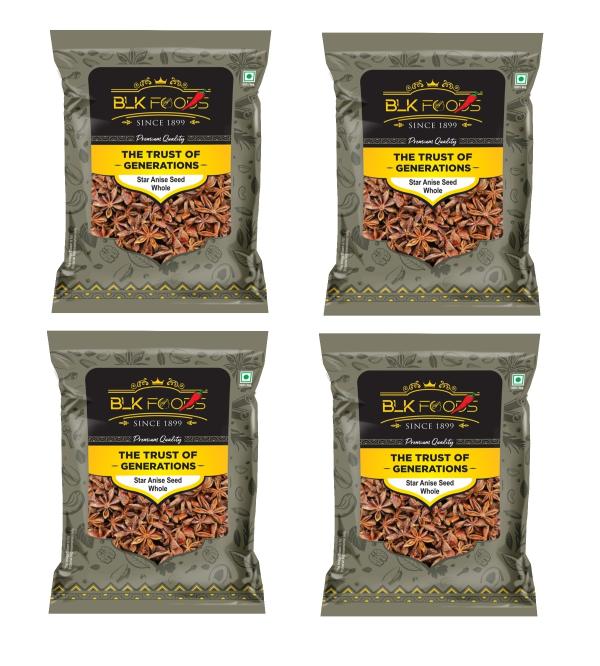 BLK Foods Daily Star Anise Seed Whole (Badiyan) 400g (4 X 100g) - JioMart