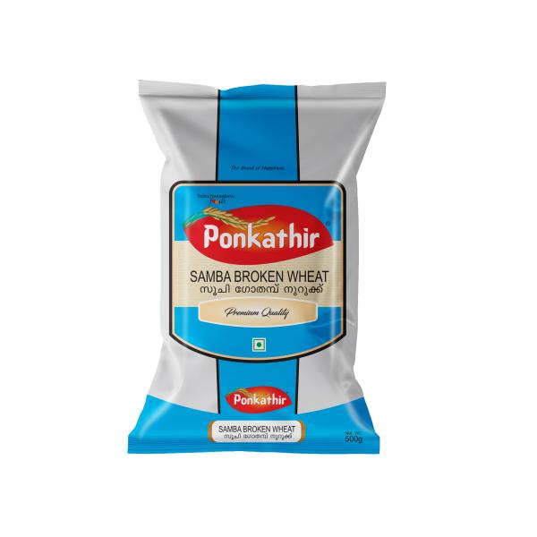 Ponkathir Samba Broken Wheat 500gx 2 pkt| Sooji Gothambu | Export ...