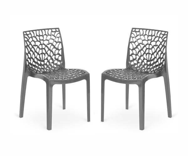 RW REST WELL Web Dining/Cafeteria/Designer Armless Heavy Duty Plastic ...