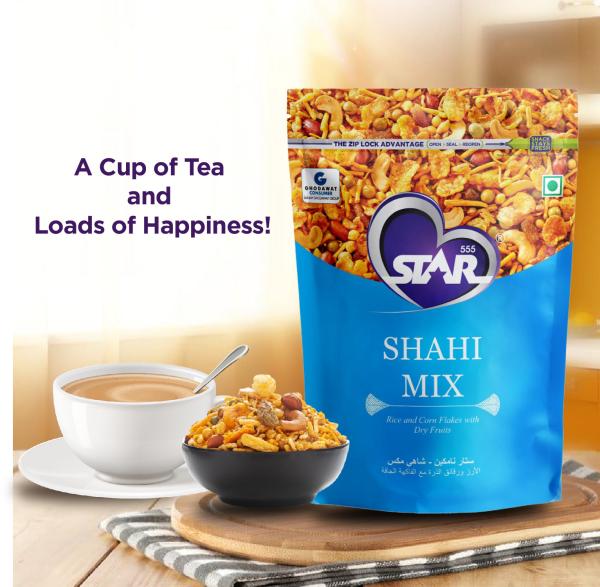 Star555 Shahi Mix Namkeen - Rice, Cornflake & Dry Fruits, Mixture 350 GM ( Pack of 2 ) - JioMart