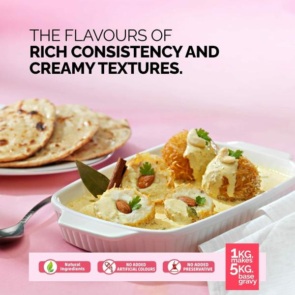 Karamat White Gravy Base (Veg, 1Kg. Mix, Upto 50* Servings), Ready to ...