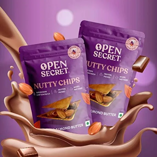 Open Secret Sandwich Nutty Chips - Choco Almond Butter - Pack of 12 ...