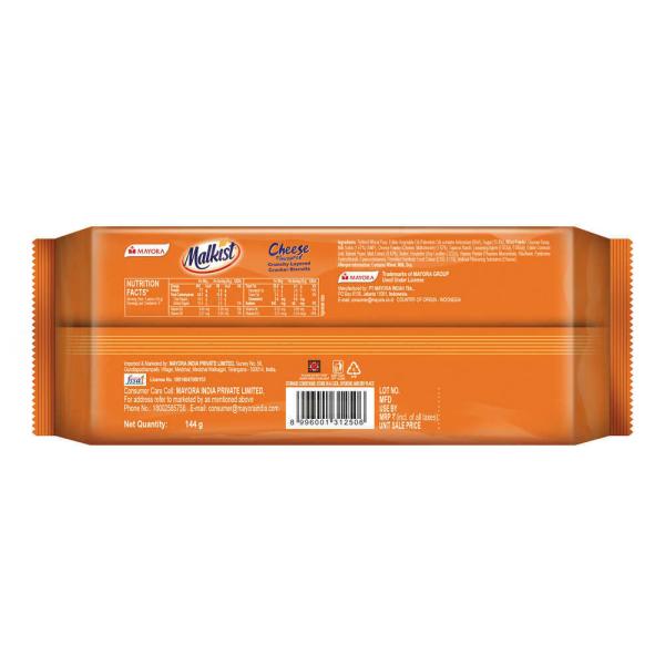 Malkist Cheese Flavoured Cracker Biscuits (family pack) - 144g (Pack of ...