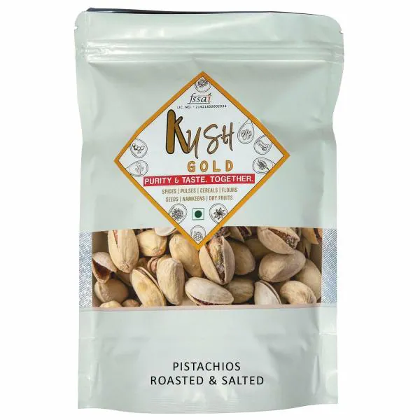 Kush Gold Roasted & Salted Pistachios (Pista with Shell) 250gm - JioMart