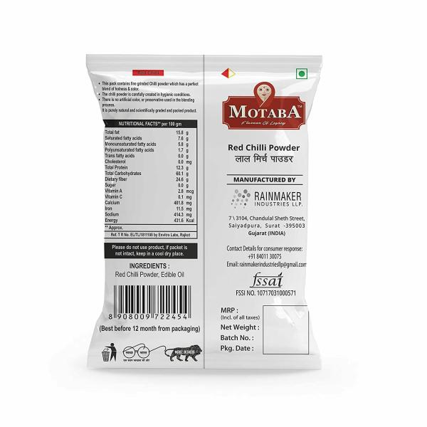 MOTABA Royal Red Chilli Powder,(1KG) /Lal Mirch | Healthy Spices ...