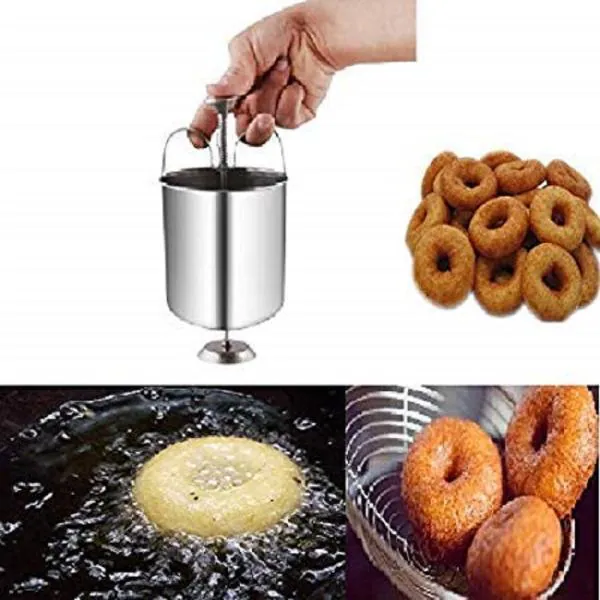 COINFINITIVE Mendu Vada Maker Stainless Steel with Stand, Mendu Vada ...