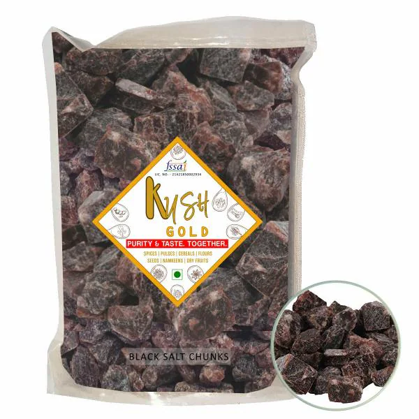 Kush Gold Whole Black Salt Crystal Chunks Stone / Kala Namak Chunks ...