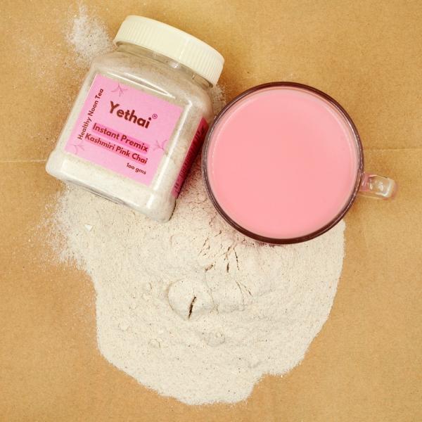 Yethai Kashmiri Pink Tea Instant, 100g | Premix Kashmiri Pink Chai ...