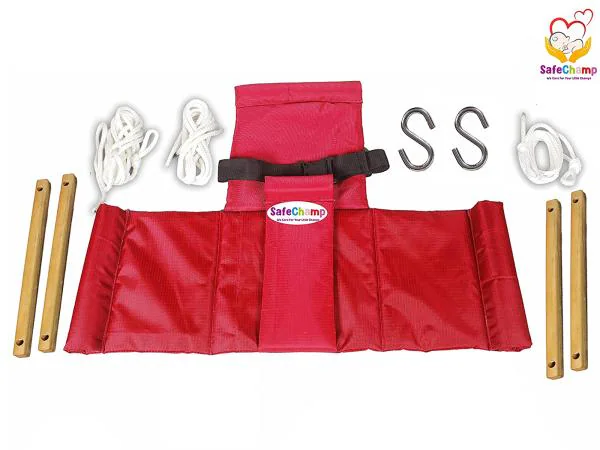 SafeChamp Red Ducky Baby Swing Seat Hanging Indoor Swing for Kids ...