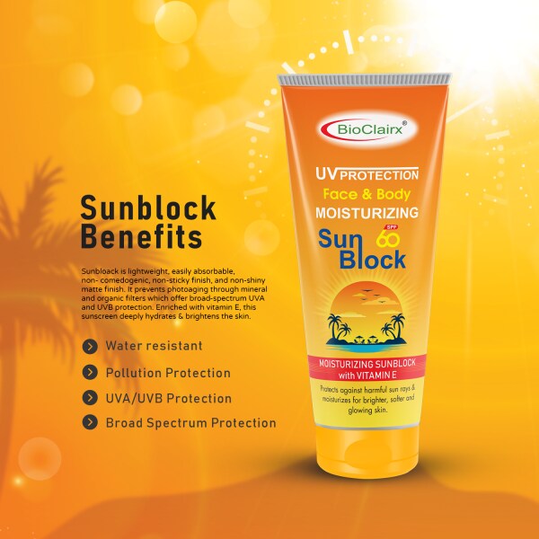 BIOCLAIRX SUN BLOCK SPF CREAM 60UV 200 ml - JioMart
