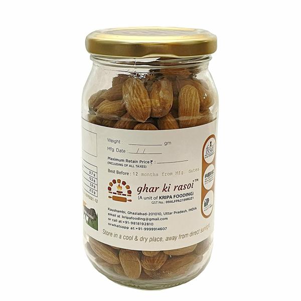 Ghar Ki Rasoi Premium Roasted Almomds (Badam), Flavoured With Salt ...
