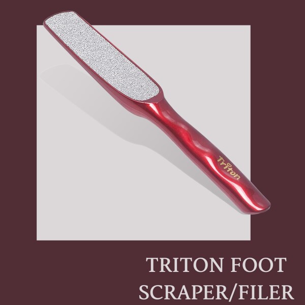 TRITON Professional Dual Sided Lazer Plate Foot Scraper,Filer for Hard ...