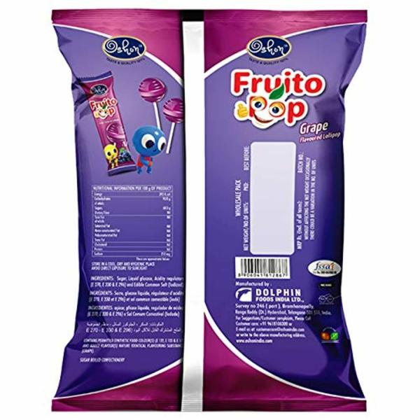 Oshon Striped Lollipop FruitoPop Rich And Tasty Juicy Orange Flavoured ...