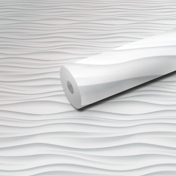 WallWear Wallpapers & Wall Stickers Model (WhiteWave) Pack Of 1 Roll ...
