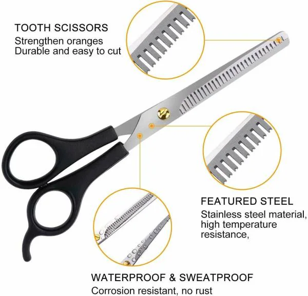 Verceys Stainless Steel Double Thinning Type Teeth Hair Thinning ...