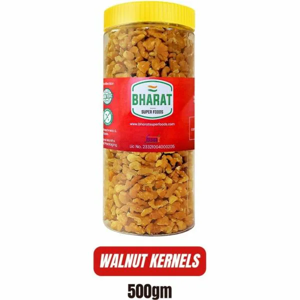 Bharat Super Foods Walnut Kernels Without Shell Broken Grade 4 Pcs 500 ...