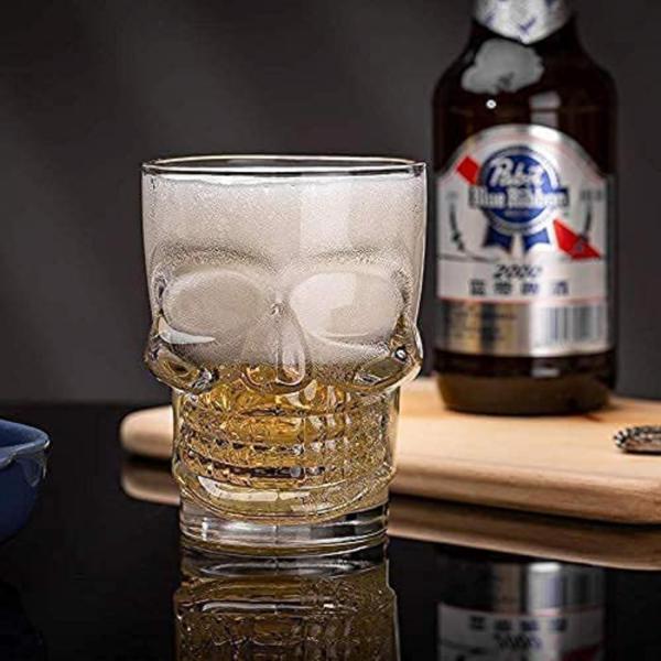 Cracker Transparent Skull Beer Mug Drinking Glass With Handle Serve ...