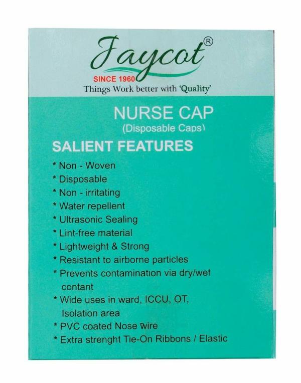 Jaycot Disposable Nurse Cap (Pack of 100 Pcs) - JioMart