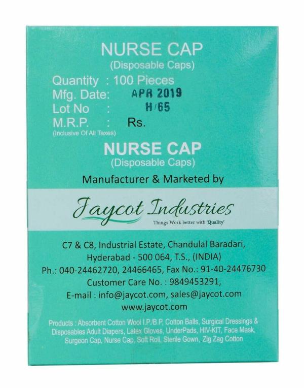 Jaycot Disposable Nurse Cap (Pack of 100 Pcs) - JioMart