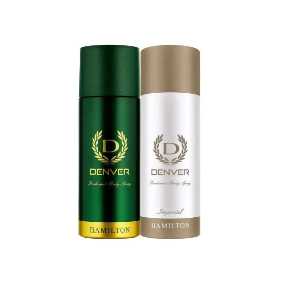 DENVER Hamilton and Imperial Combo Deodorant Spray - For Men (400 ml ...