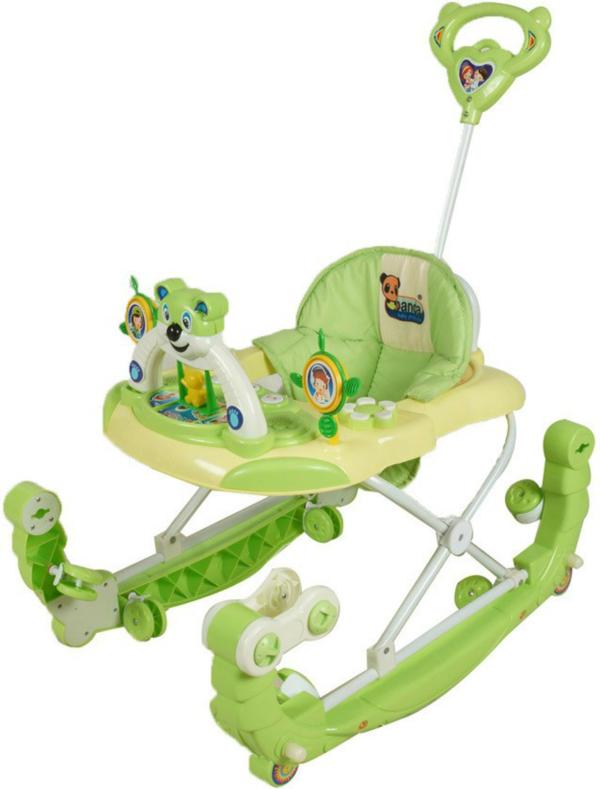 Panda Creation Musical Activity Walker With Parent Rod (Green) - JioMart