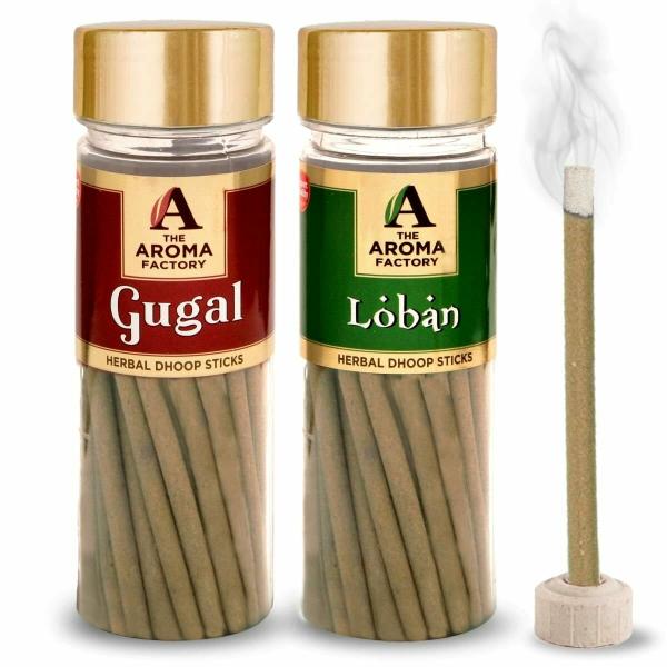 The Aroma Factory Dhoop Batti Sticks Gugal & Loban Charcoal free ...
