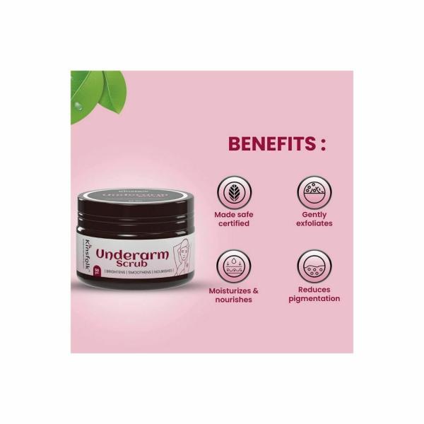 Kinsfolk Body Underarm Scrub 50Gm (Pack of 3) for Tan Removal & Soft ...