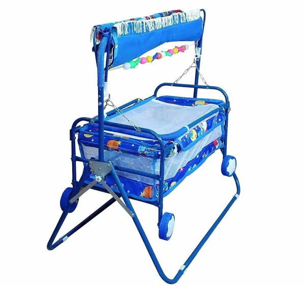 S.S Steelo Art New Born Baby Cradle with Swing and Mosquito net - JioMart