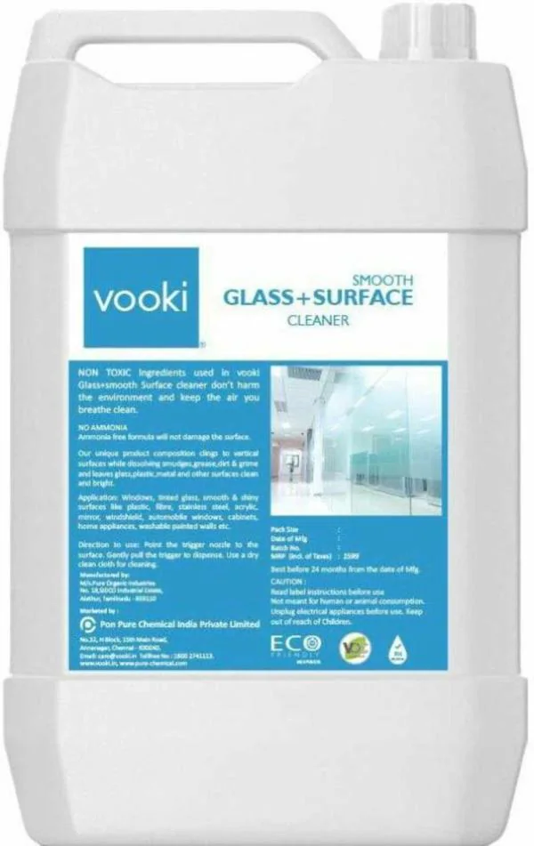 Vooki Smooth Glass Surface Cleaner Liquid, Non-Toxic, ECO Friendly ...