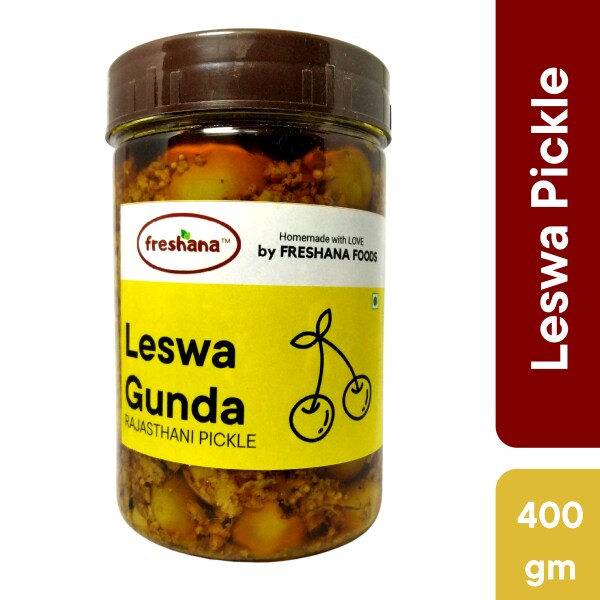 Freshana Homemade Organic Lesuda Gunda Pickle Leswa ka Achar 400G - JioMart