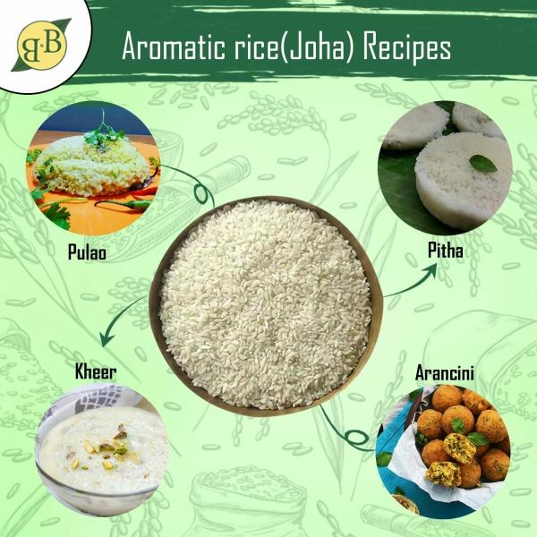 B&B Organics Aromatic Joha Rice- WestBengal Origin (Medium Grain) (1 kg) - JioMart