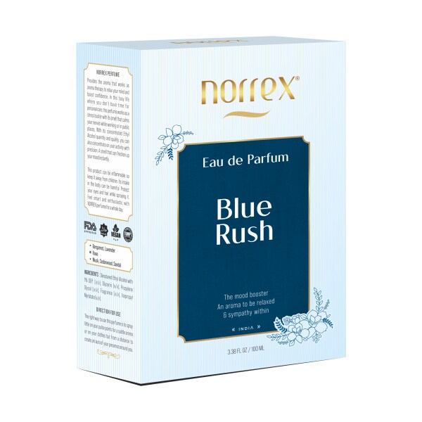 Norrex Blue Rush Eau de Parfum - 100 ml (For Men & Women) - JioMart