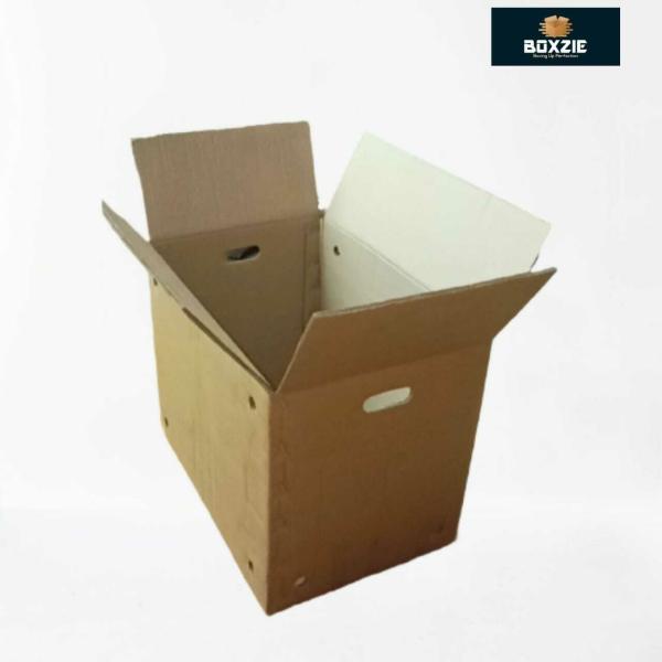 Boxzie 7 Ply 22x15x17 inch (Pack of 10 Boxes) Brown Big Cardboard ...
