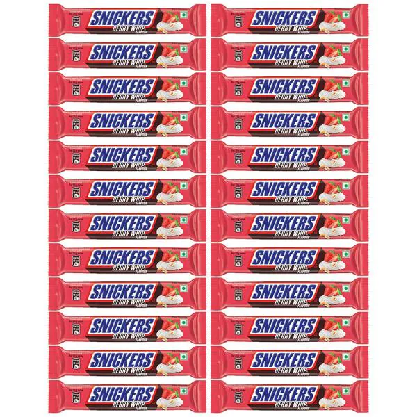 Snickers Berry Whip Chocolate Bar - 22gm(Pack of 24) - JioMart