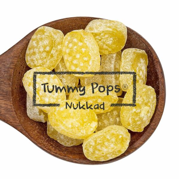 Tummy Pops Lemon Candy for Kids| Flavoured Hard Candy Sweet| Toffees ...