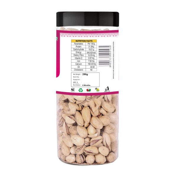 YUM YUM Jumbo Roasted Salted Pista Nut 1kg (Pack of 4- 250g Jar Each - JioMart