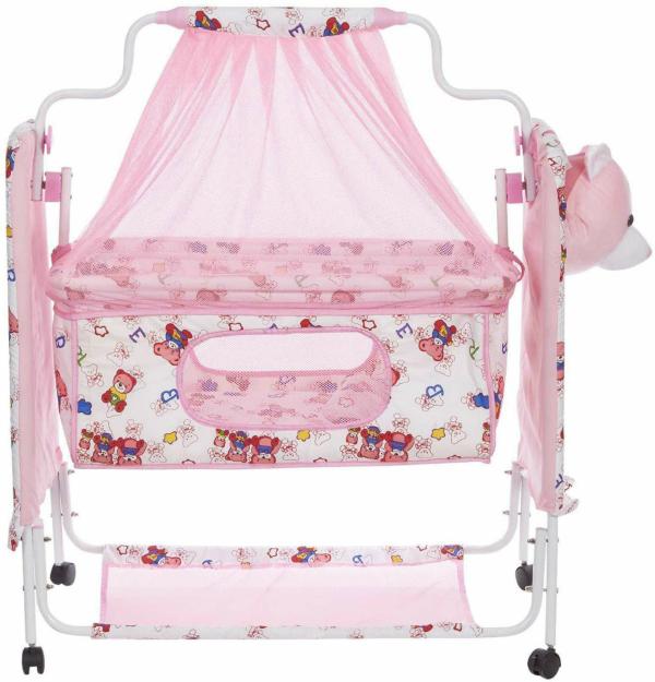 Pandaoriginals Jumbo SIZE Baby Cradle Premium Quality (Pink) - JioMart