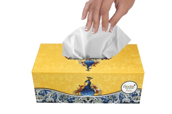 Beeta Mirasa Facial Tissue Premium Box- 100 pulls Per Box 3 ply( Total ...