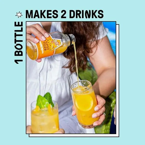 Tipsy Tiger Fuss Free Cocktail Mixture Orange Kaffir Lime Mojito (Pack ...