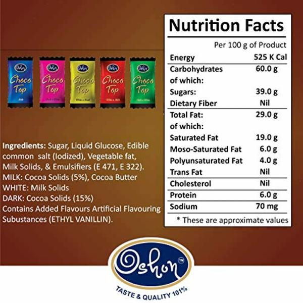 Oshon Chocolates Choco Top Rich And Creamy Milk 340 G - JioMart